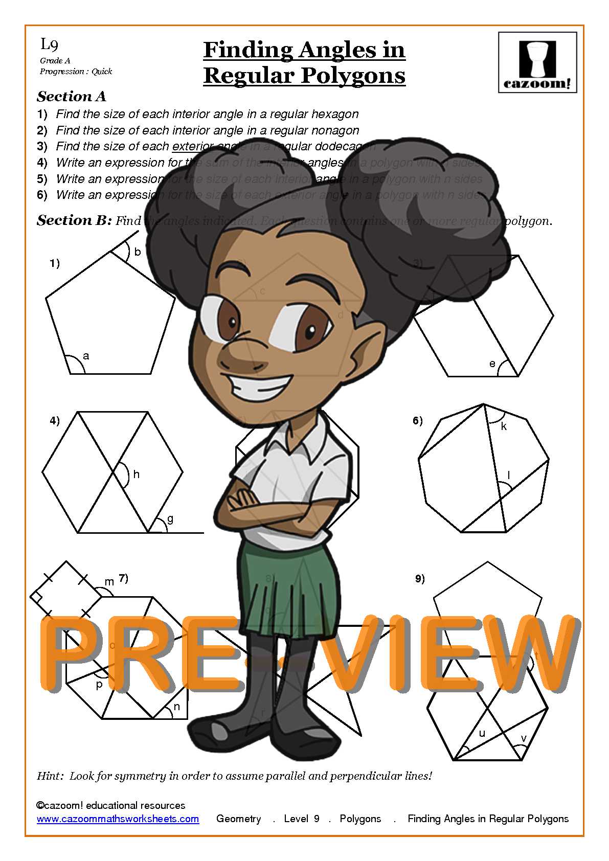 Identifying Polygons Worksheet Answers